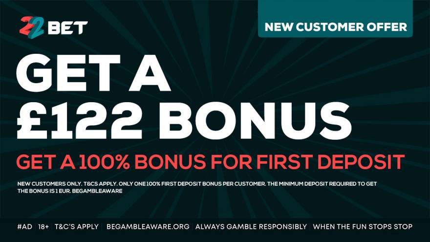 22BET WELCOME BONUS - BettingKick